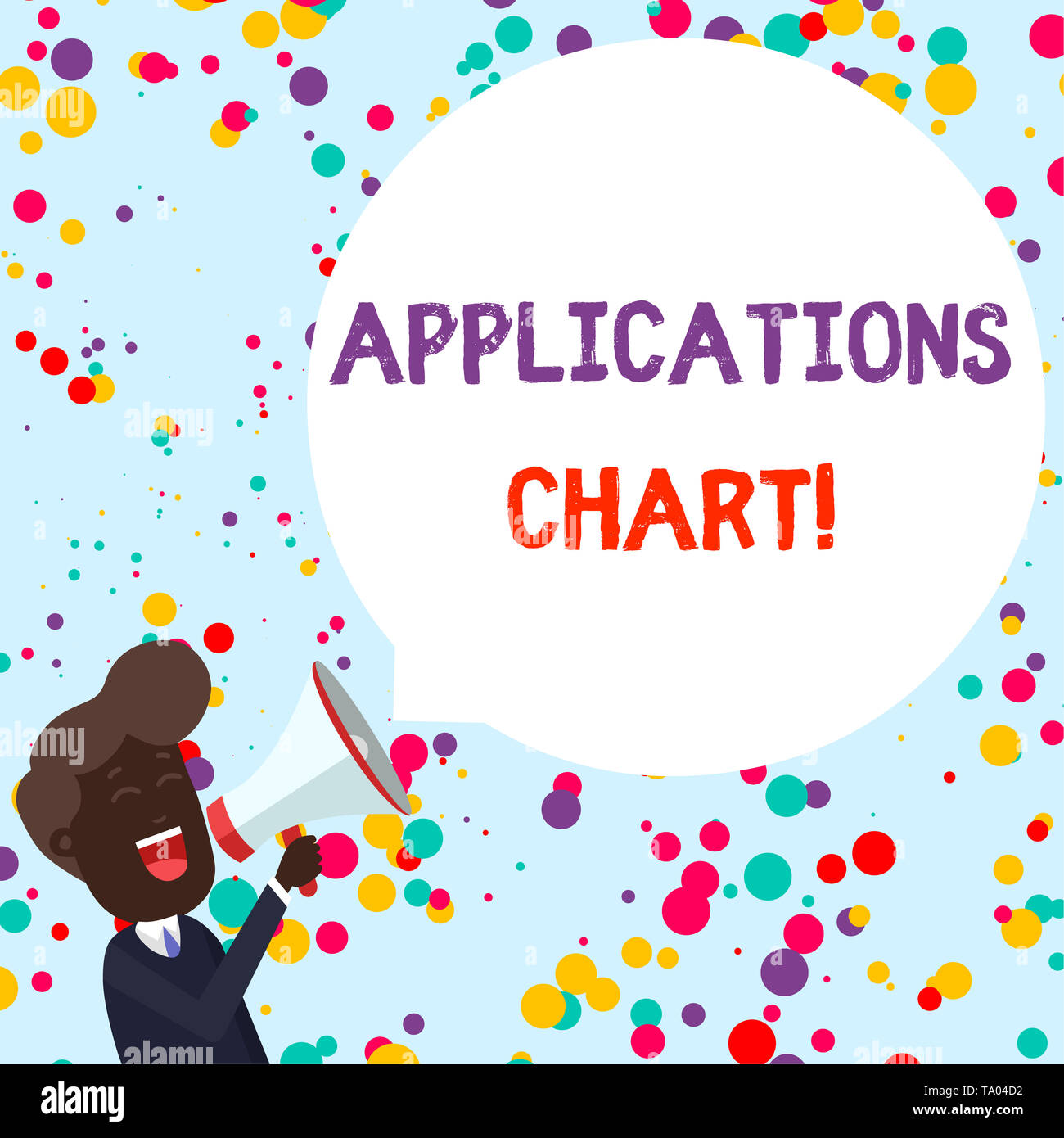 Writing note showing Applications Chart. Business concept for graph ...