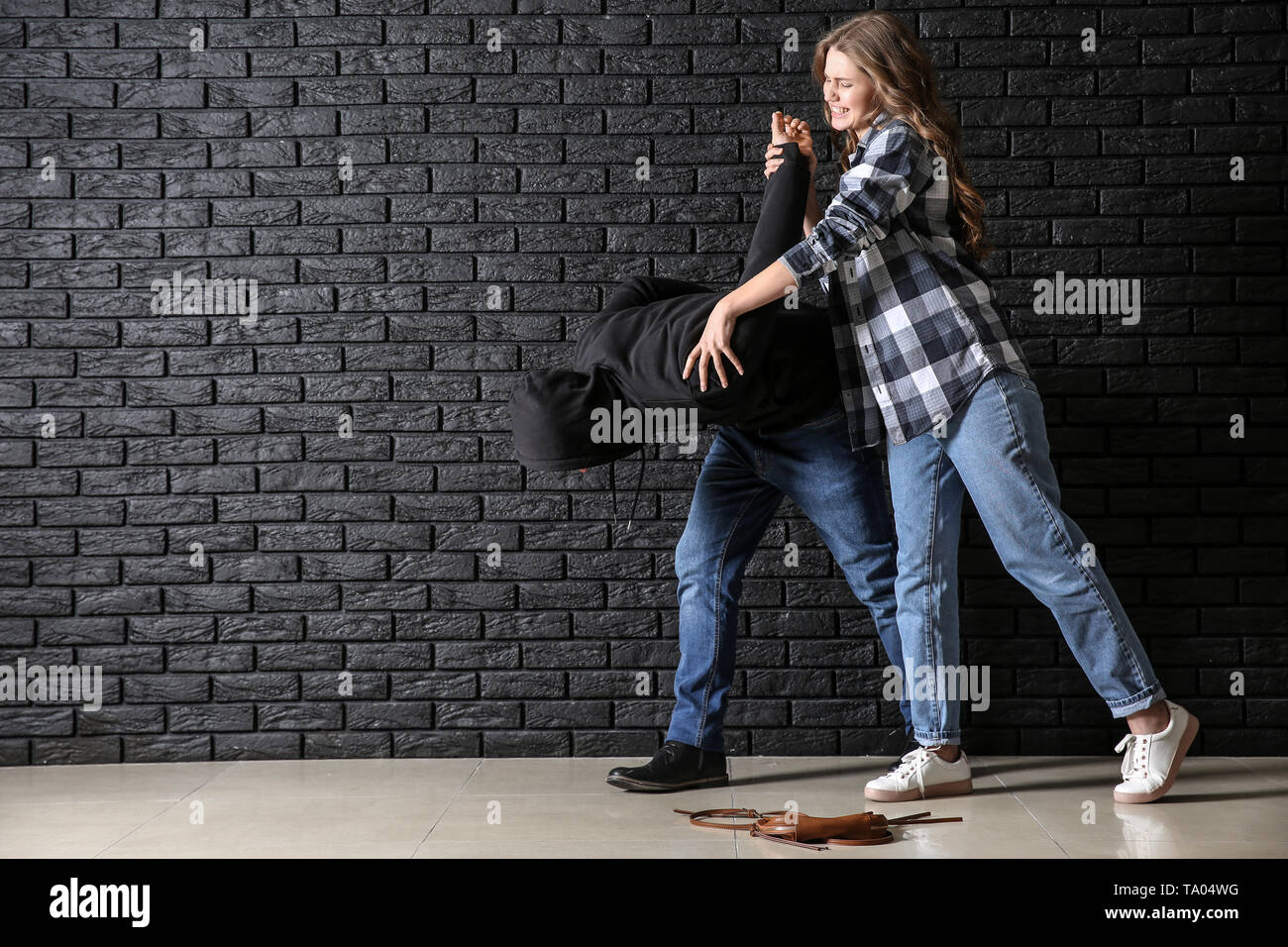 Protection from harm woman concept hi-res stock photography and images ...