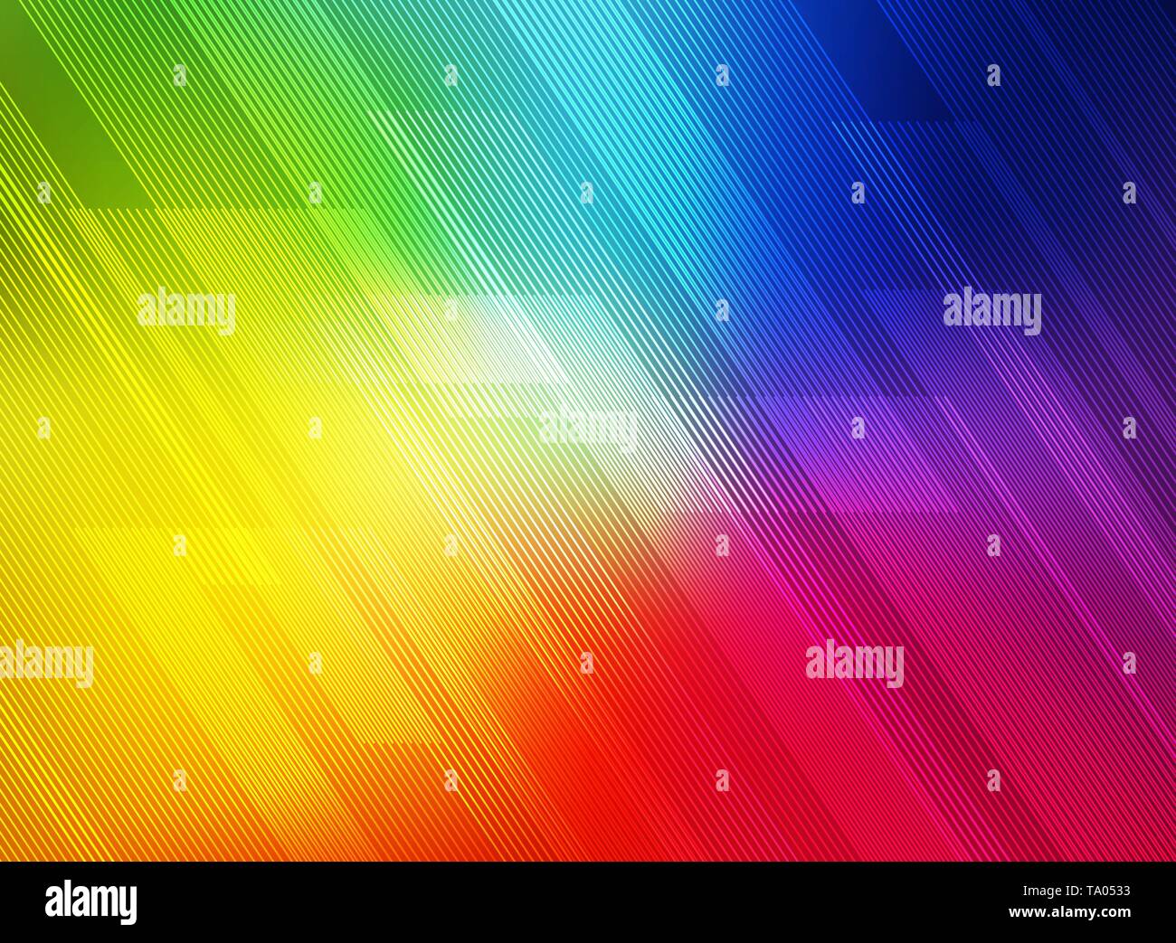 Abstract diagonal geometric lines pattern technology on rainbow ...