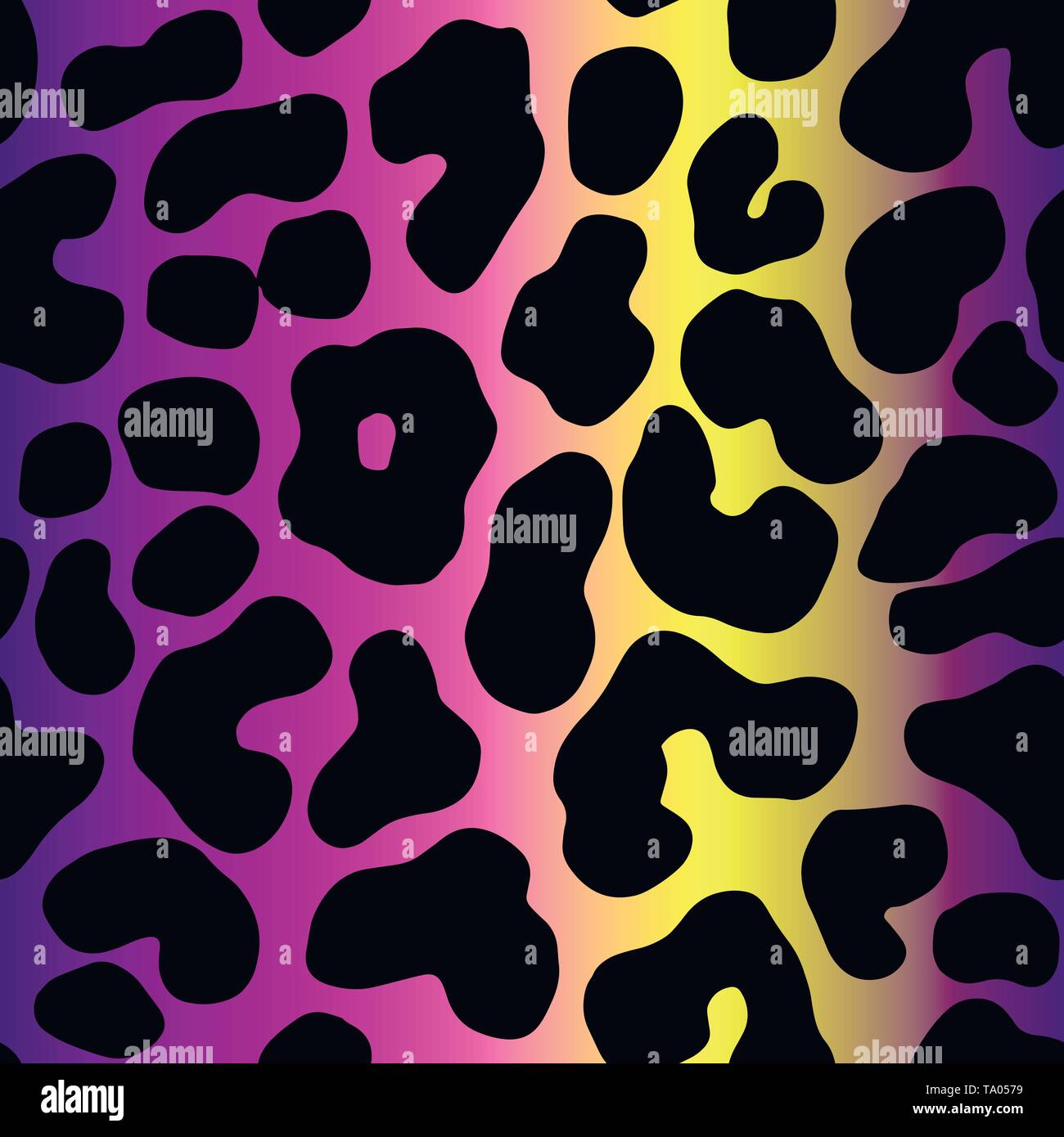 Neon Tiger Print Wallpaper