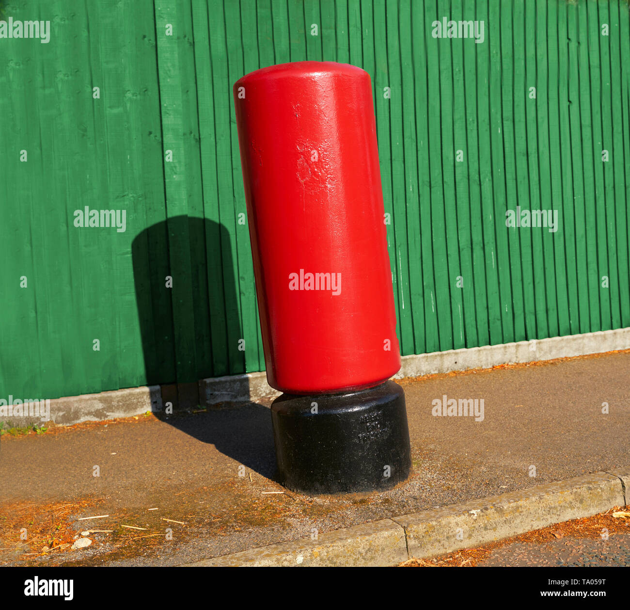 A Leaning Post Box Stock Photo - Alamy