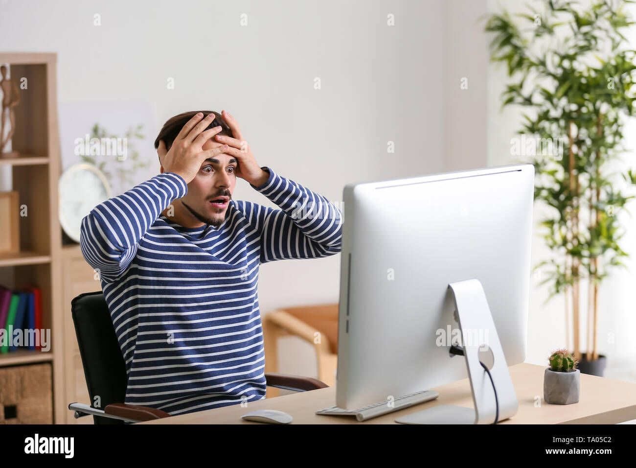 Young man after losing hi-res stock photography and images - Alamy