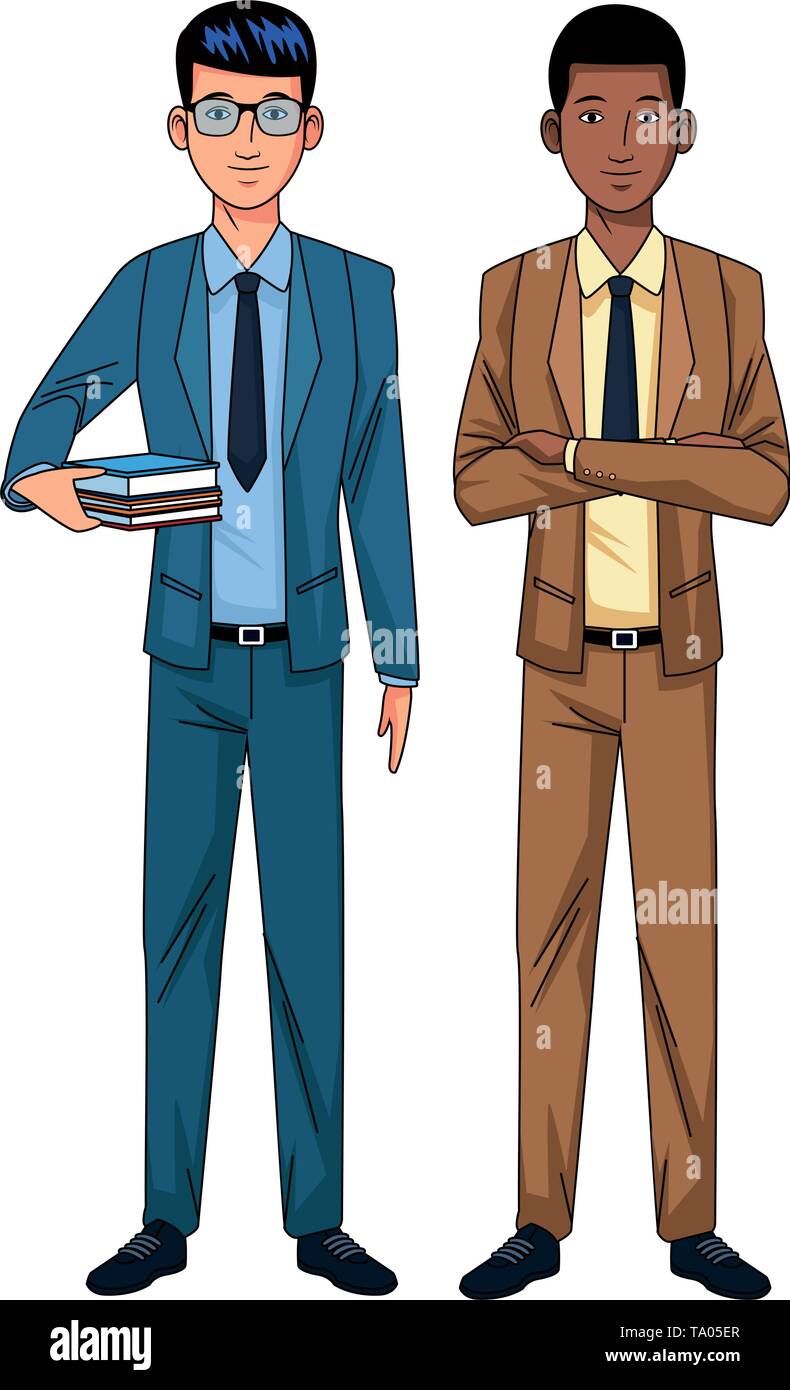 businessmen avatar cartoon character Stock Vector Image & Art - Alamy