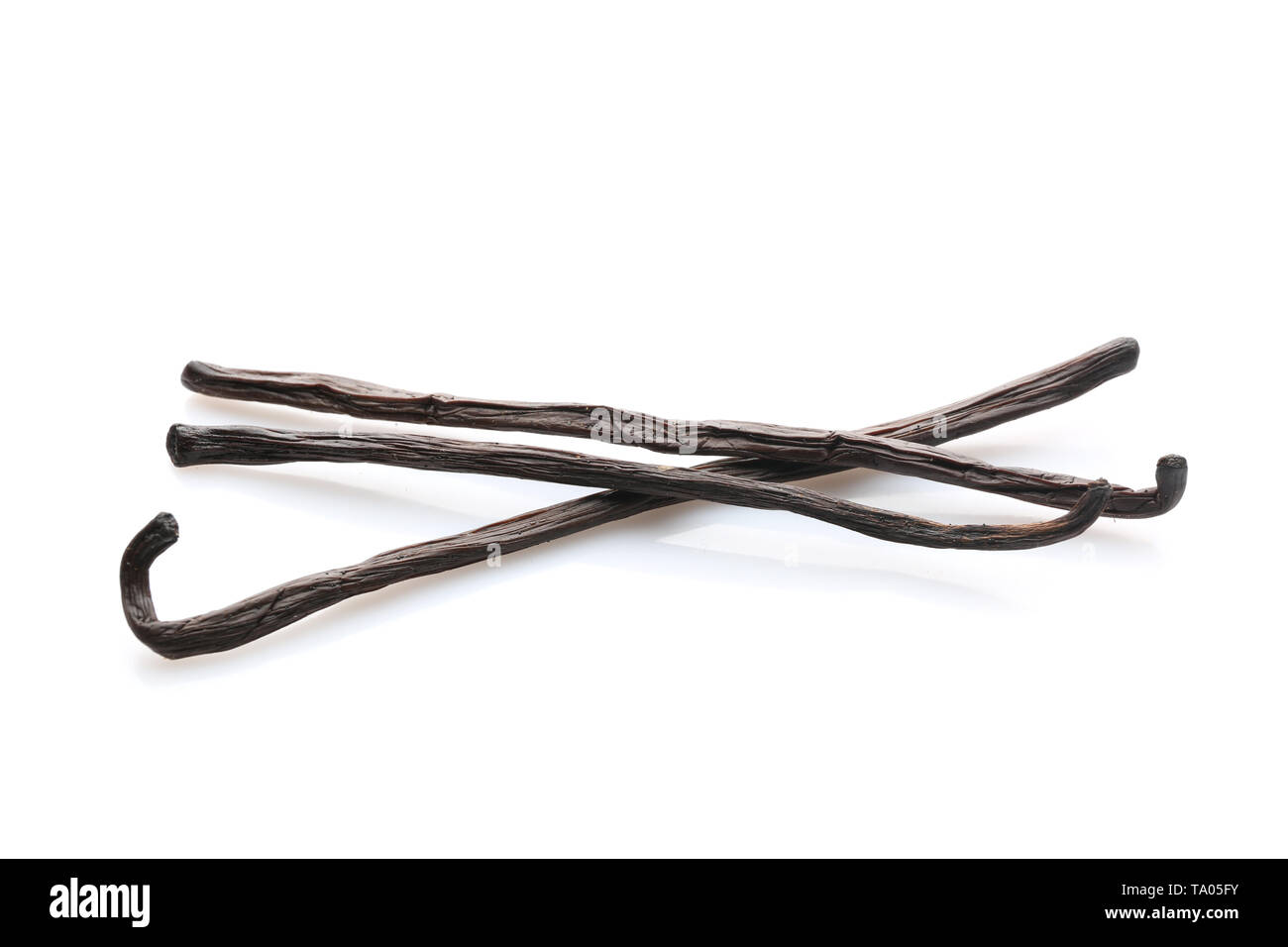 Aromatic vanilla sticks on Cut Out Stock Images & Pictures - Alamy
