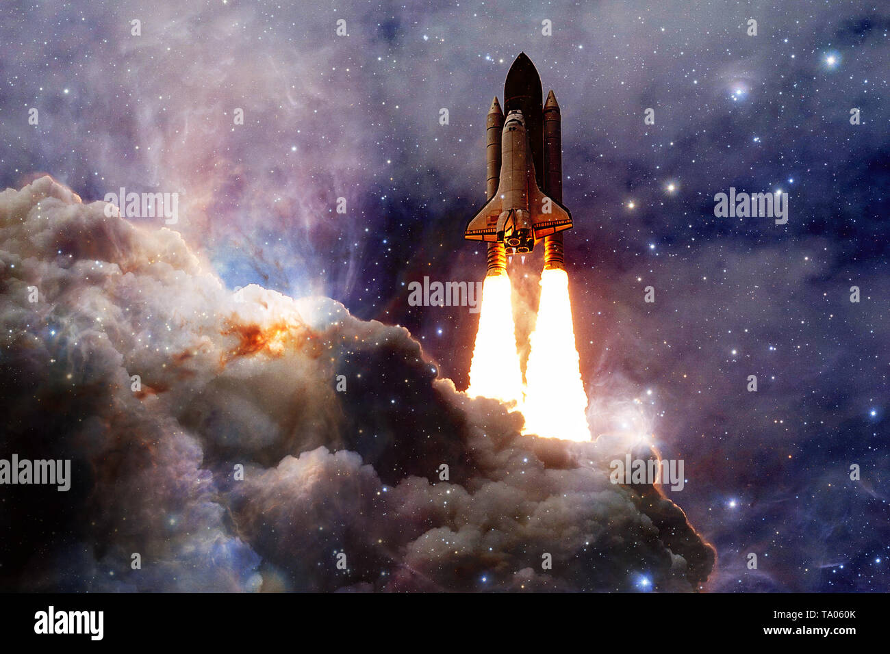 Deep In Space Nasa Rocket