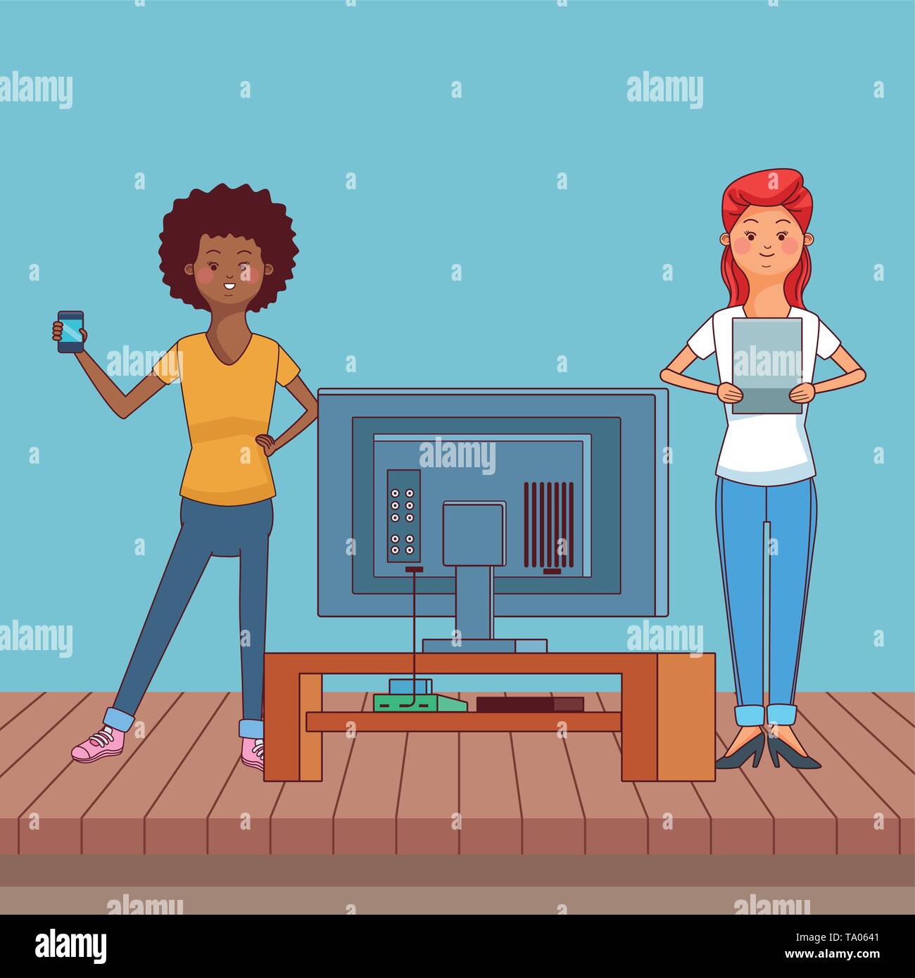 Millennial people gaming party Stock Vector Image & Art - Alamy