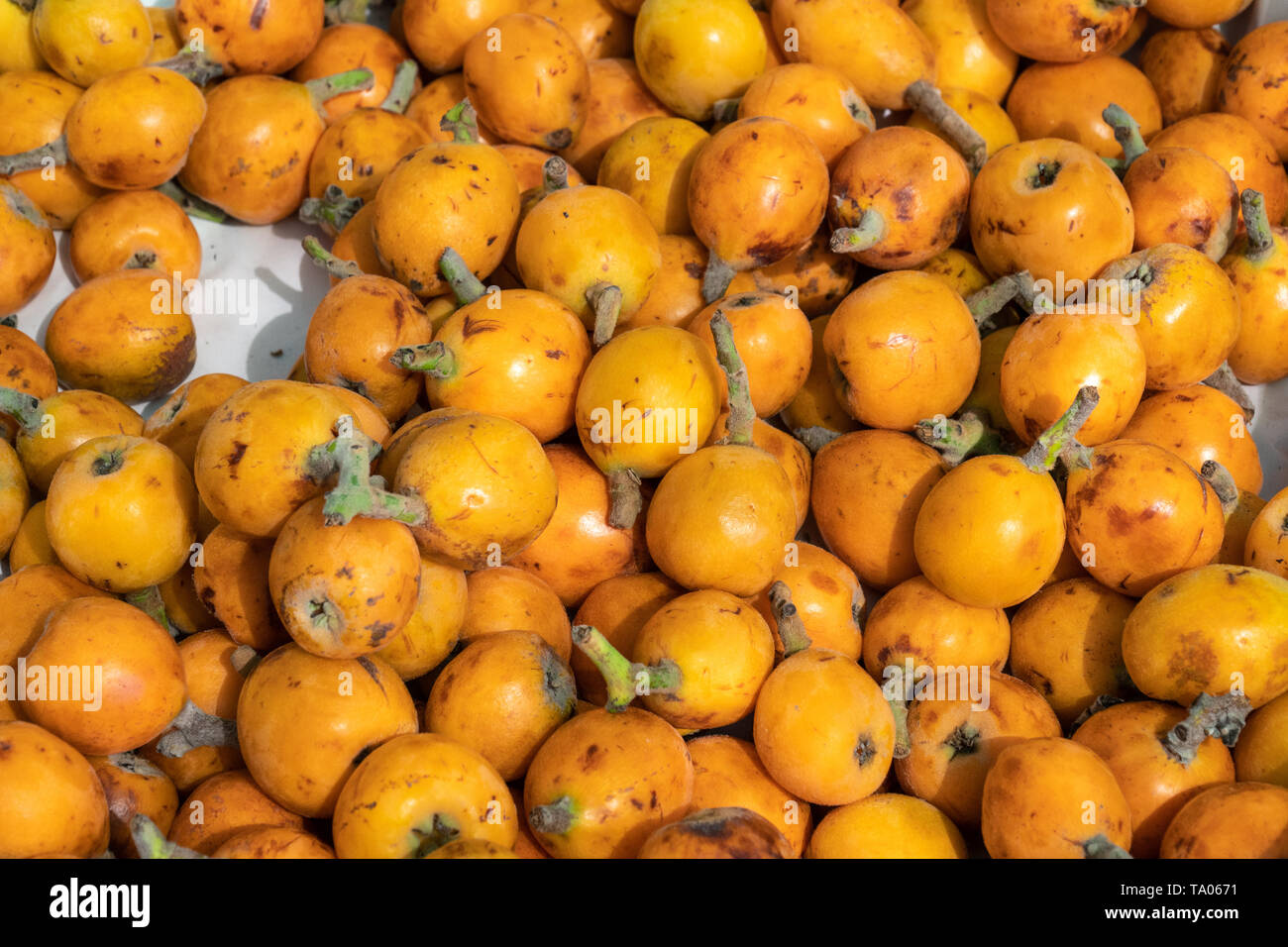 Loquat medlar fruit hi-res stock photography and images - Alamy