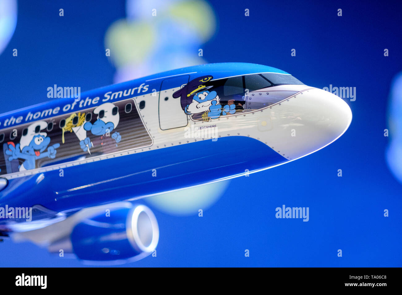 Ceremony for the 60th anniversary of the Smurfs in Brussels, Belgium ...