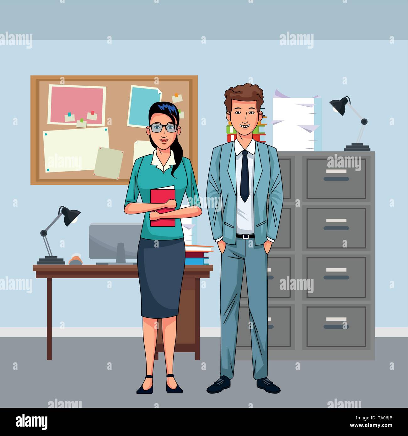 business couple avatar Stock Vector Image & Art - Alamy
