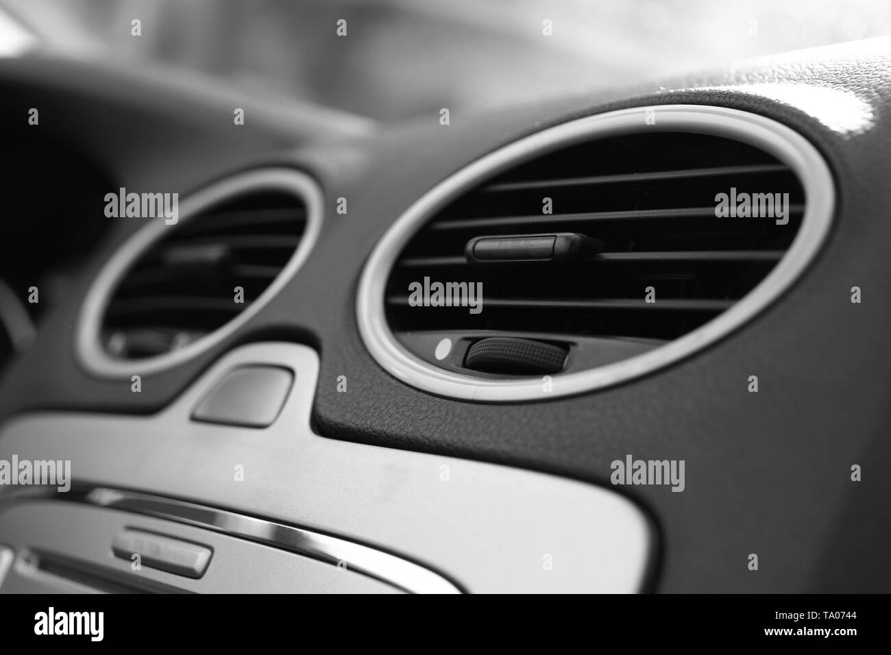 Duct air conditioner Black and White Stock Photos & Images - Alamy