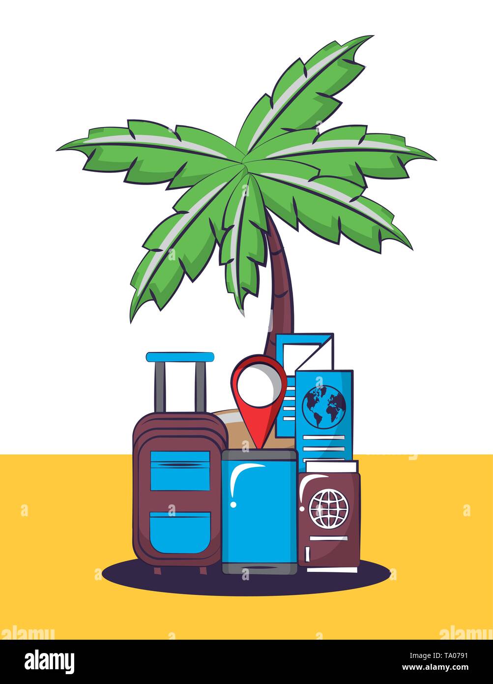 Travel and vacations cartoons Stock Vector Image & Art - Alamy