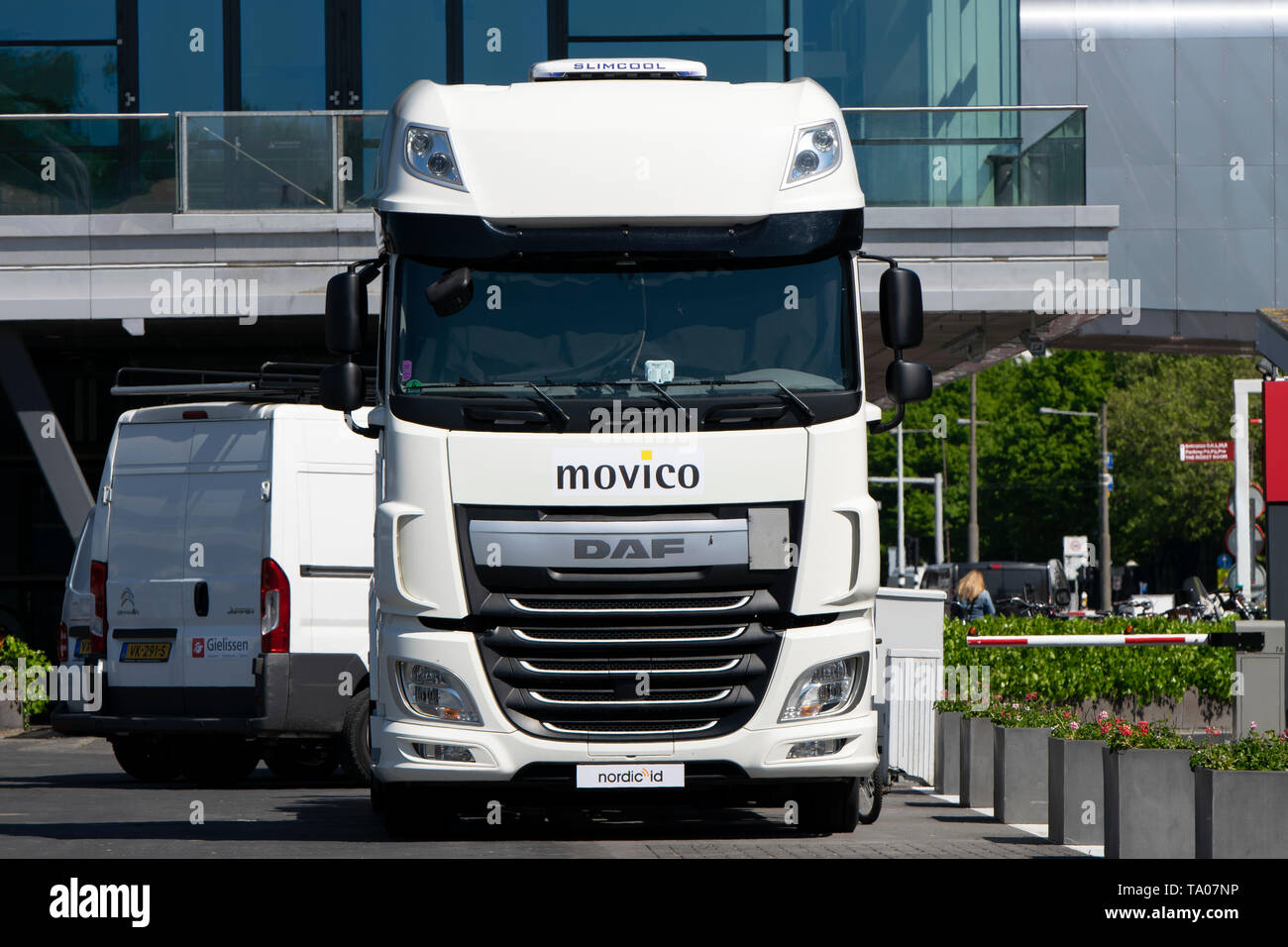 Movico DAF Truck At Amsterdam The Netherlands 2019 Stock Photo - Alamy