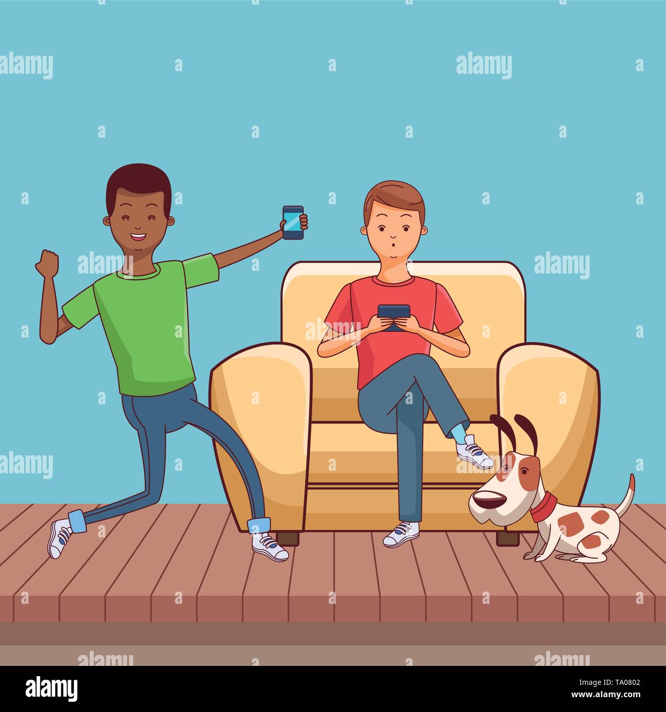 Millennial people gaming party Stock Vector Image & Art - Alamy