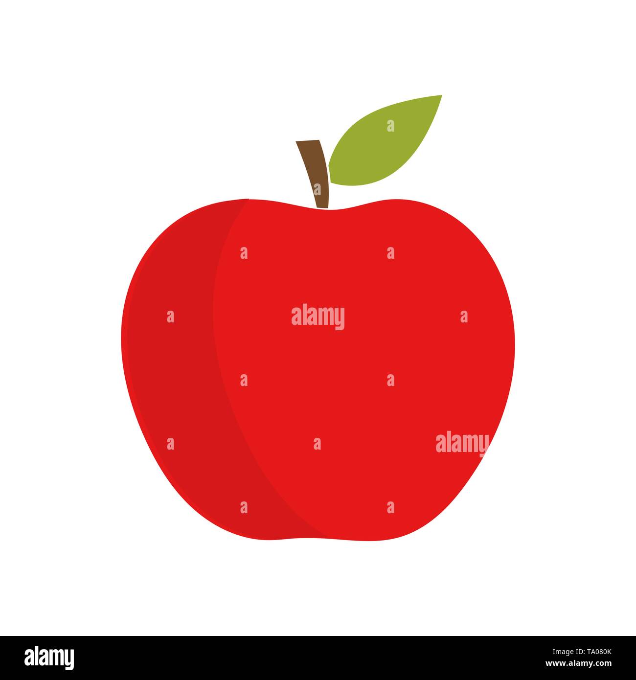 Red apple fruit. Vector illustration Stock Vector Image & Art - Alamy