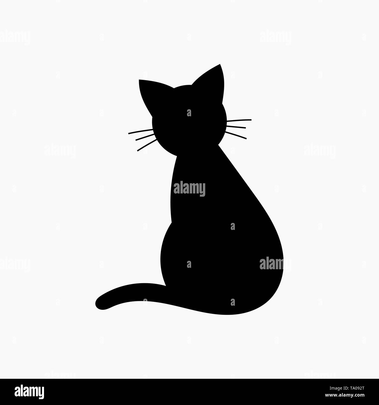 Cat shape icon. Vector illustration Stock Vector Image & Art - Alamy