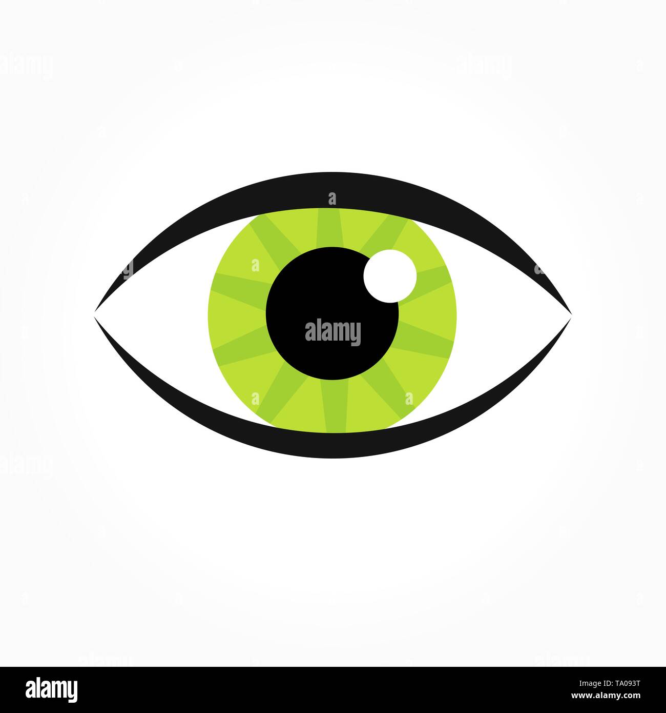 Green eye. Vector illustration Stock Vector Image & Art - Alamy