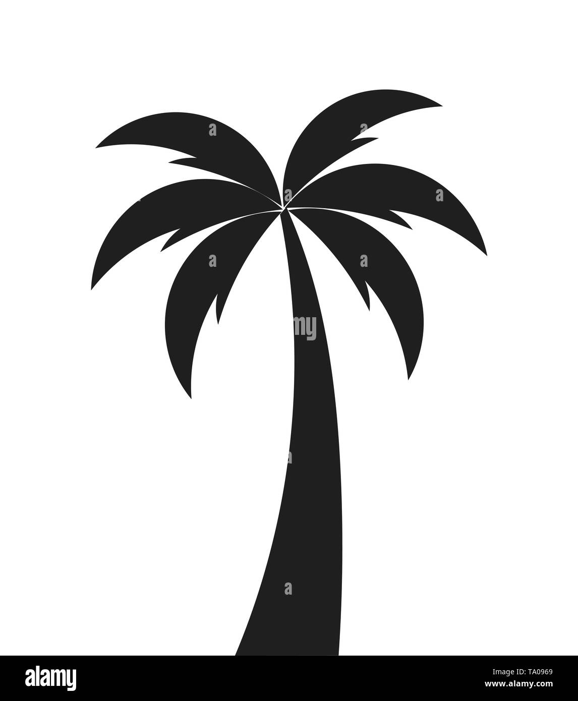 Palm tree shape icon. Vector illustration Stock Vector Image & Art - Alamy