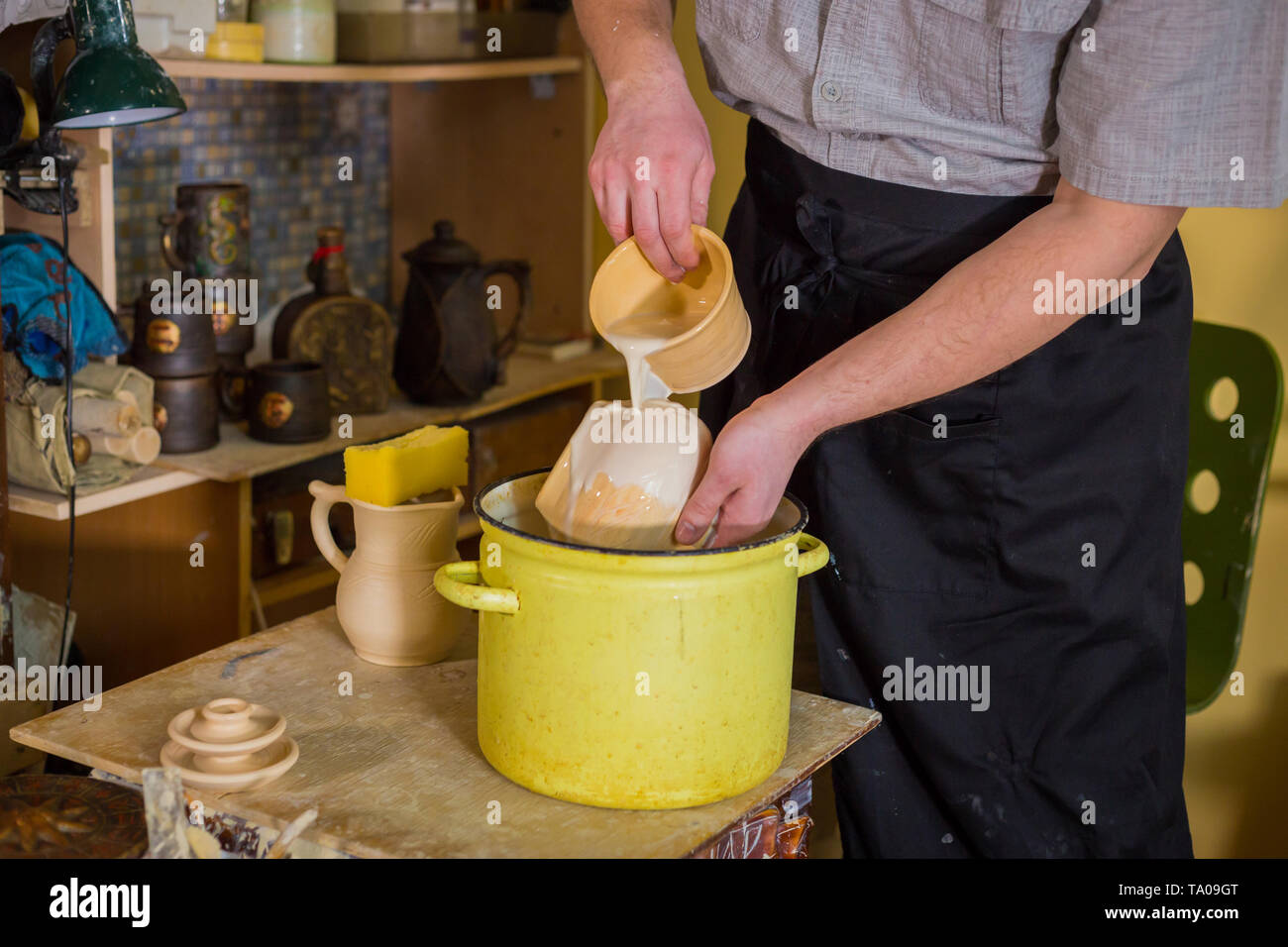 Traditional burning pottery hi-res stock photography and images - Alamy
