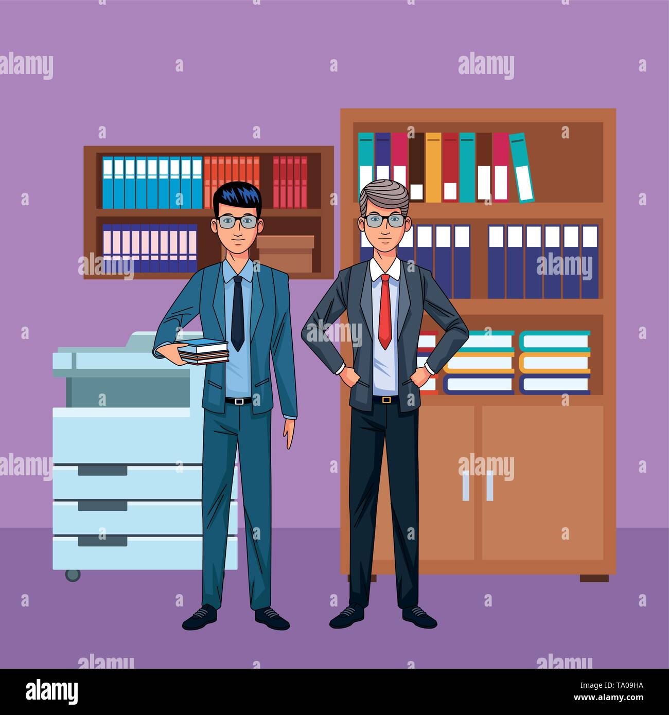 businessmen avatar cartoon character Stock Vector Image & Art - Alamy