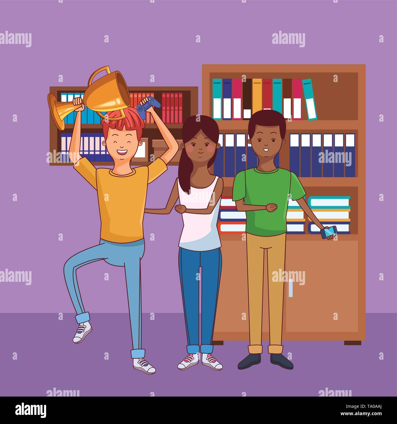 Millennial people gaming party Stock Vector Image & Art - Alamy