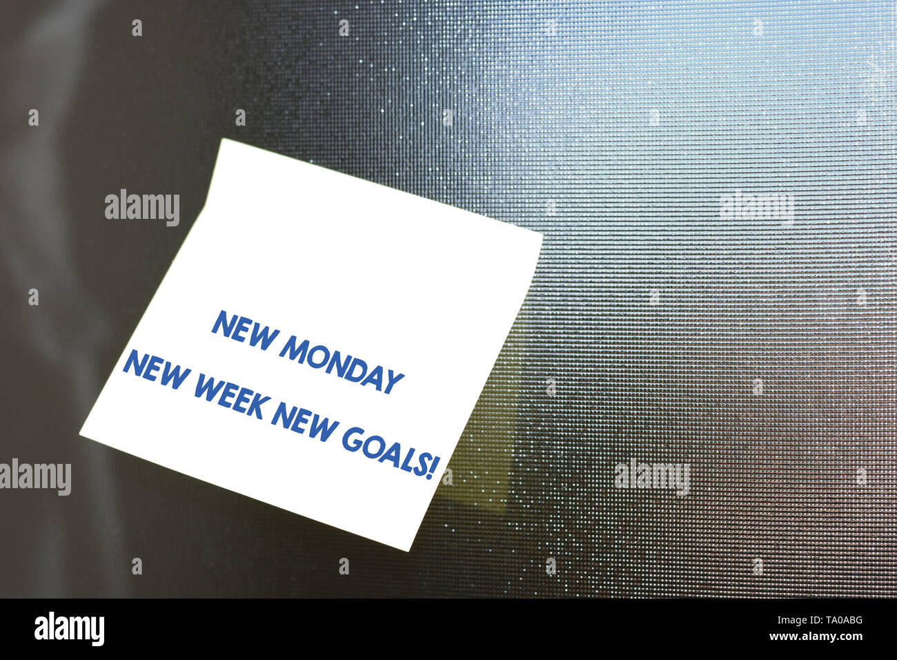 Conceptual hand writing showing New Monday New Week New Goals. Concept ...