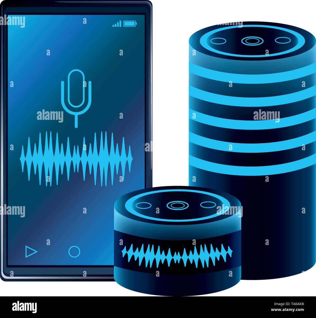 Mobile smart phone speakers Stock Vector Images - Alamy