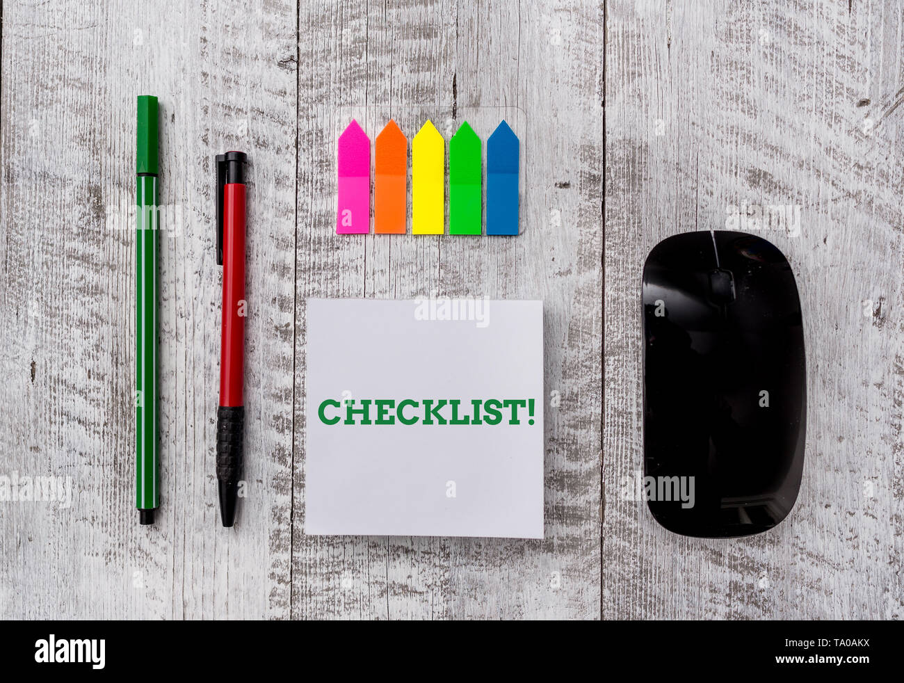 Handwriting text writing Checklist. Conceptual photo list items ...