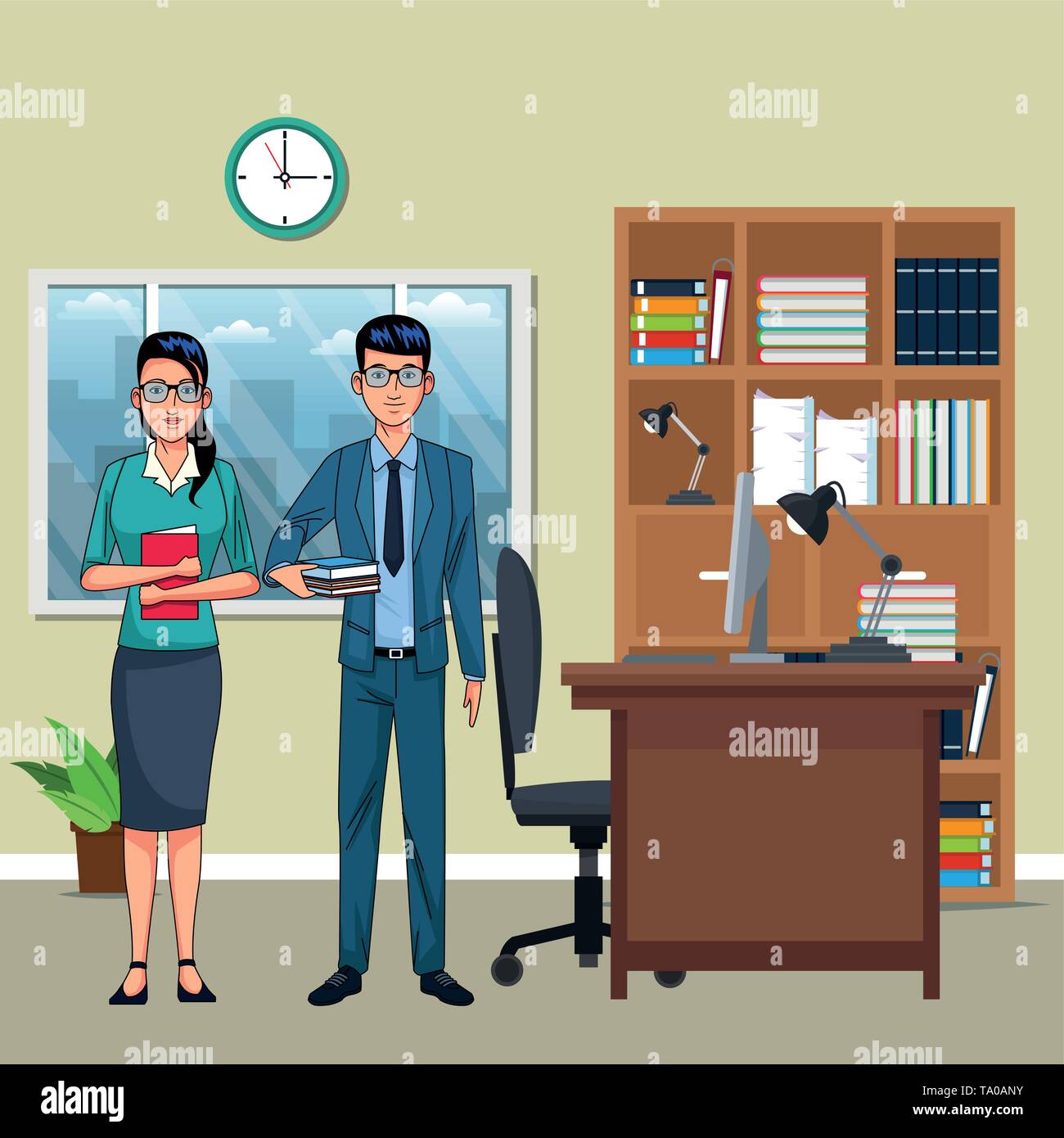 business couple avatar Stock Vector Image & Art - Alamy