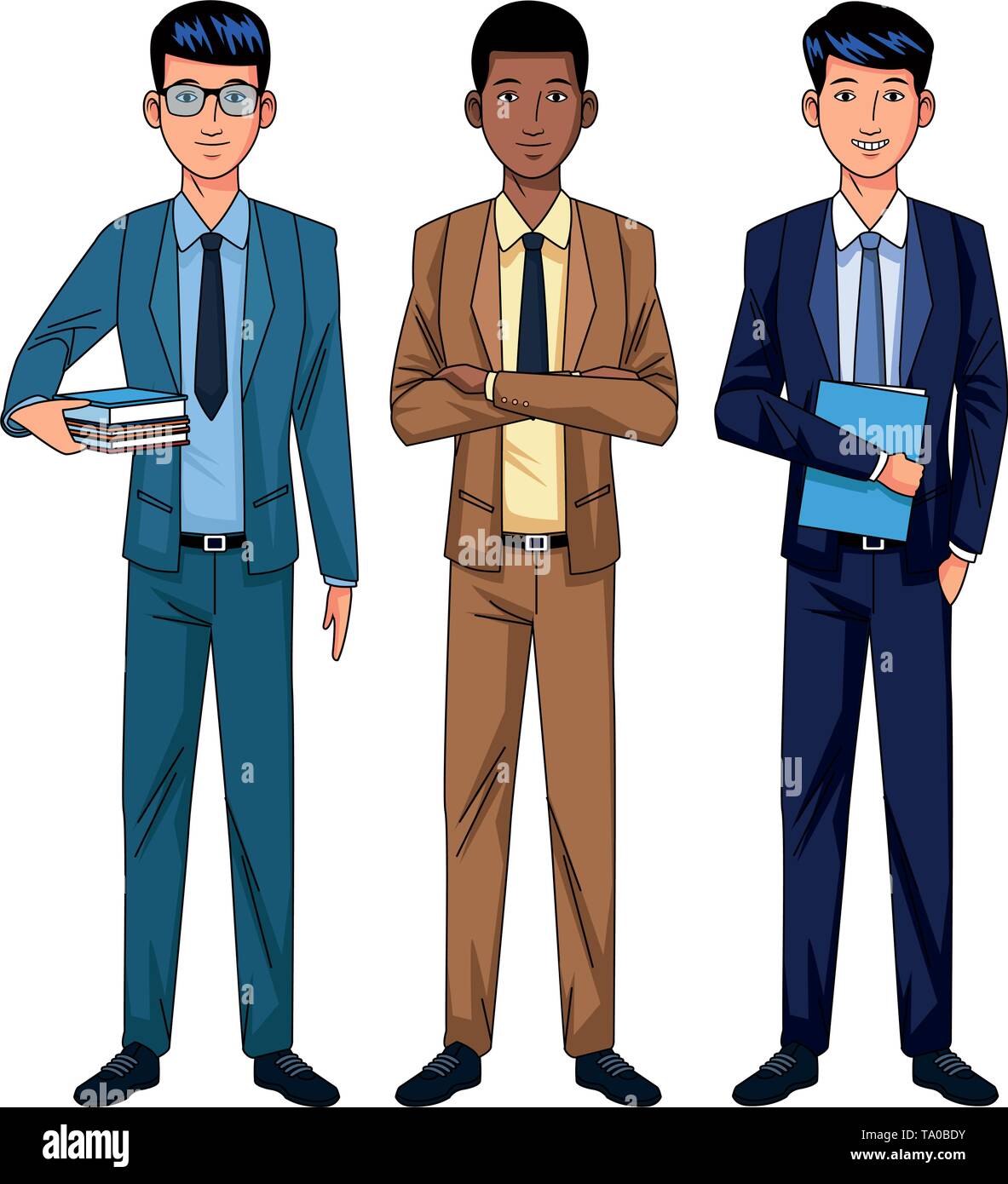 businessmen avatar cartoon character Stock Vector Image & Art - Alamy