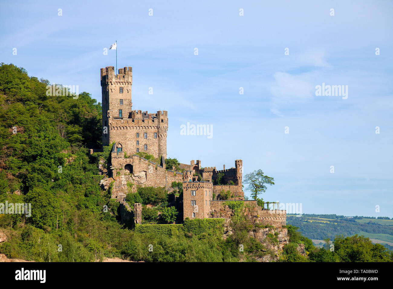 Sooneck castle at Niederheimbach, Unesco world heritage site, Upper ...