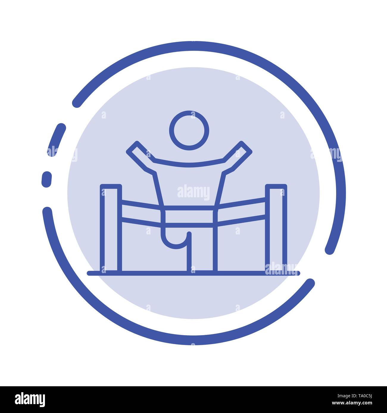 Athlete finish line win Cut Out Stock Images & Pictures - Alamy