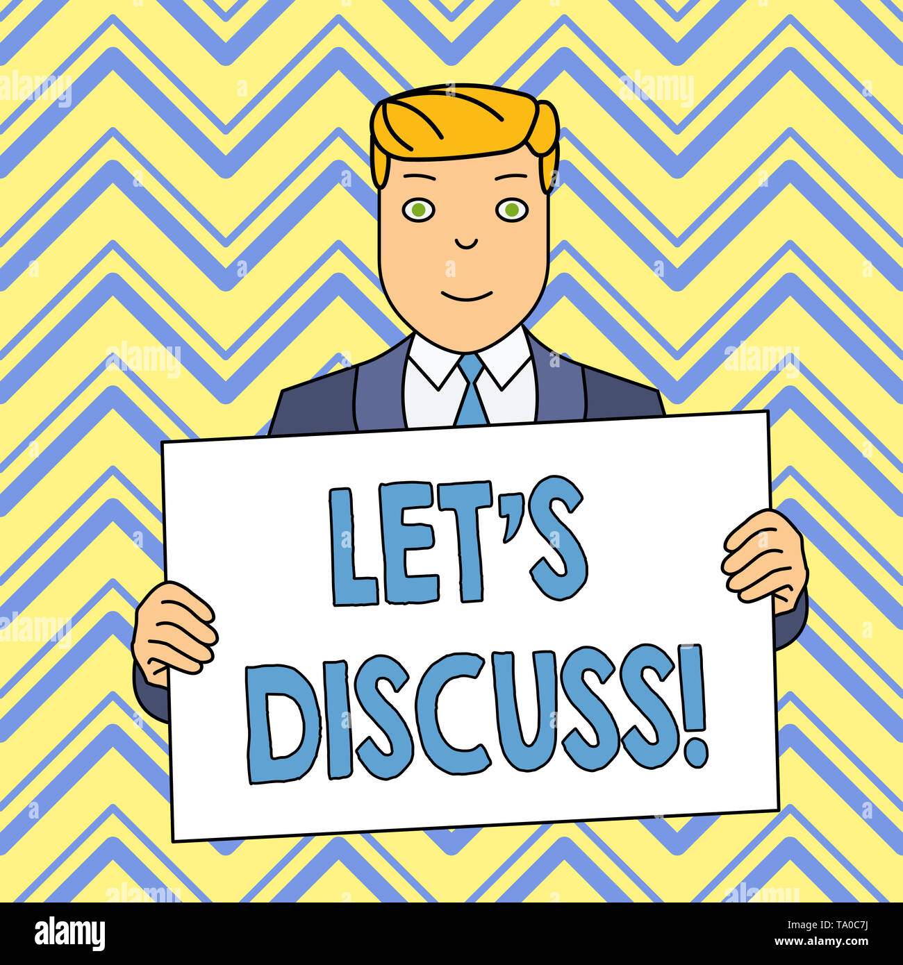 Word writing text Let S Is Discuss. Business photo showcasing Means ...