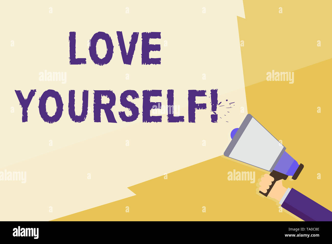 Writing note showing Love Yourself. Business concept for have ...