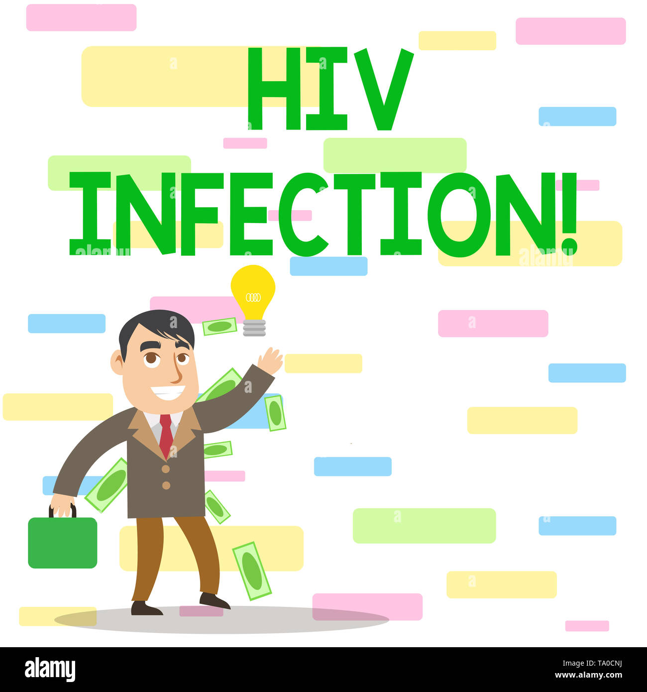 Writing note showing Hiv Infection. Business concept for sexually ...