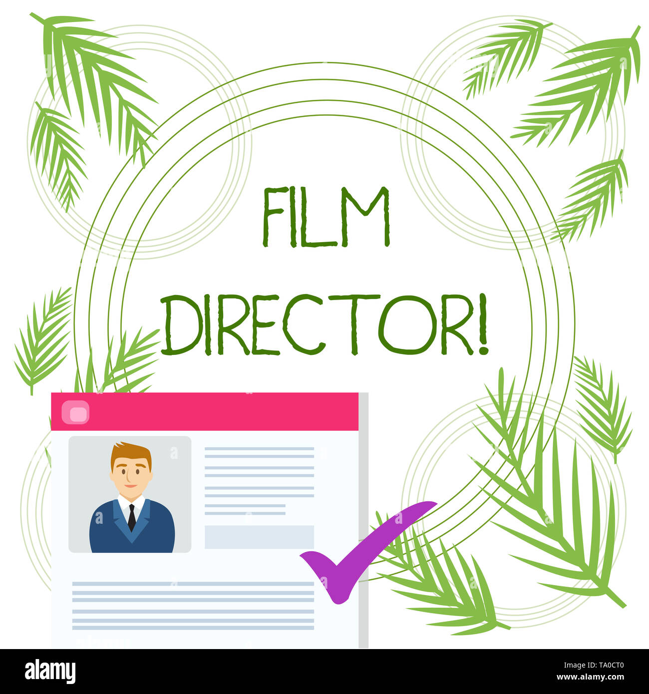 Conceptual hand writing showing Film Director. Concept meaning a ...