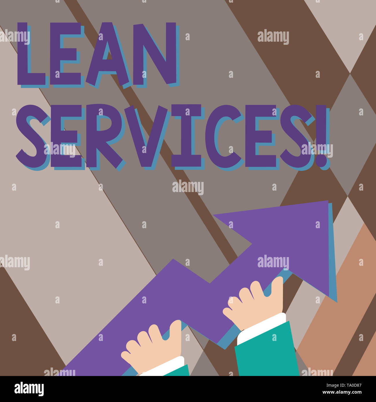 Handwriting text writing Lean Services. Conceptual photo application of ...