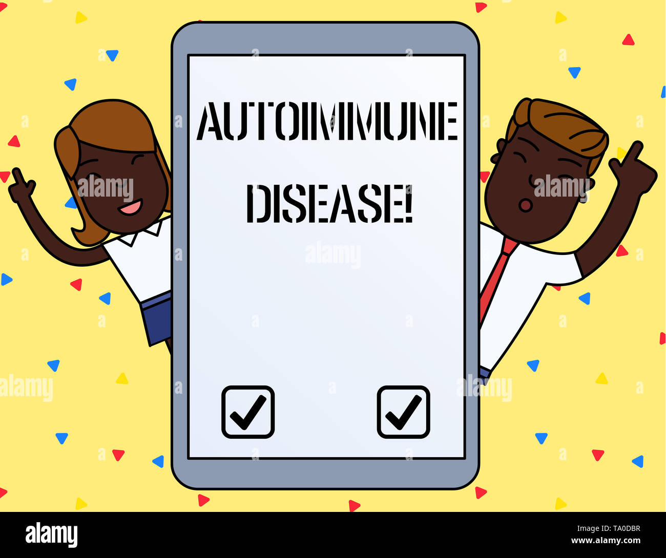 Handwriting text writing Autoimmune Disease. Conceptual photo body ...