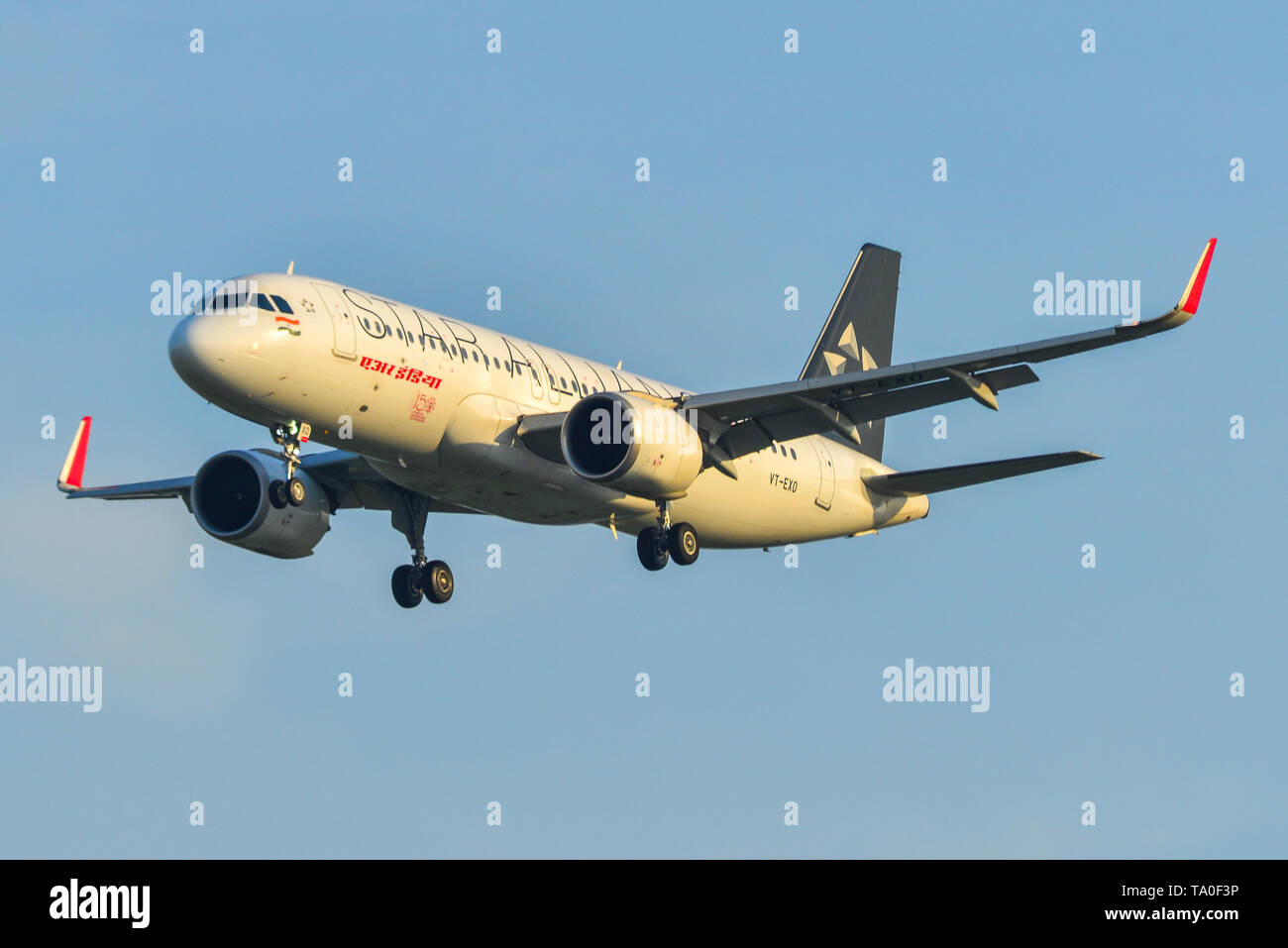 Singapore - Mar 27, 2019. VT-EXO Air India Airbus A320 NEO (Star ...