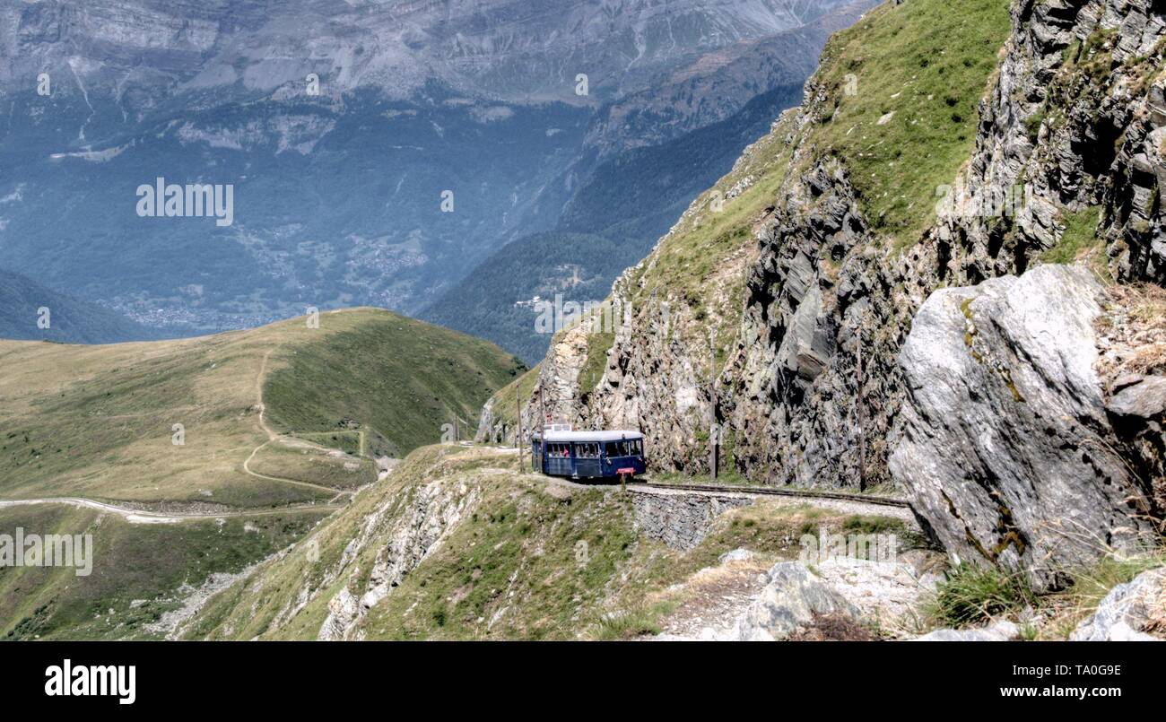 French rural landscape in mountain area with dramatic skies Stock Photo ...