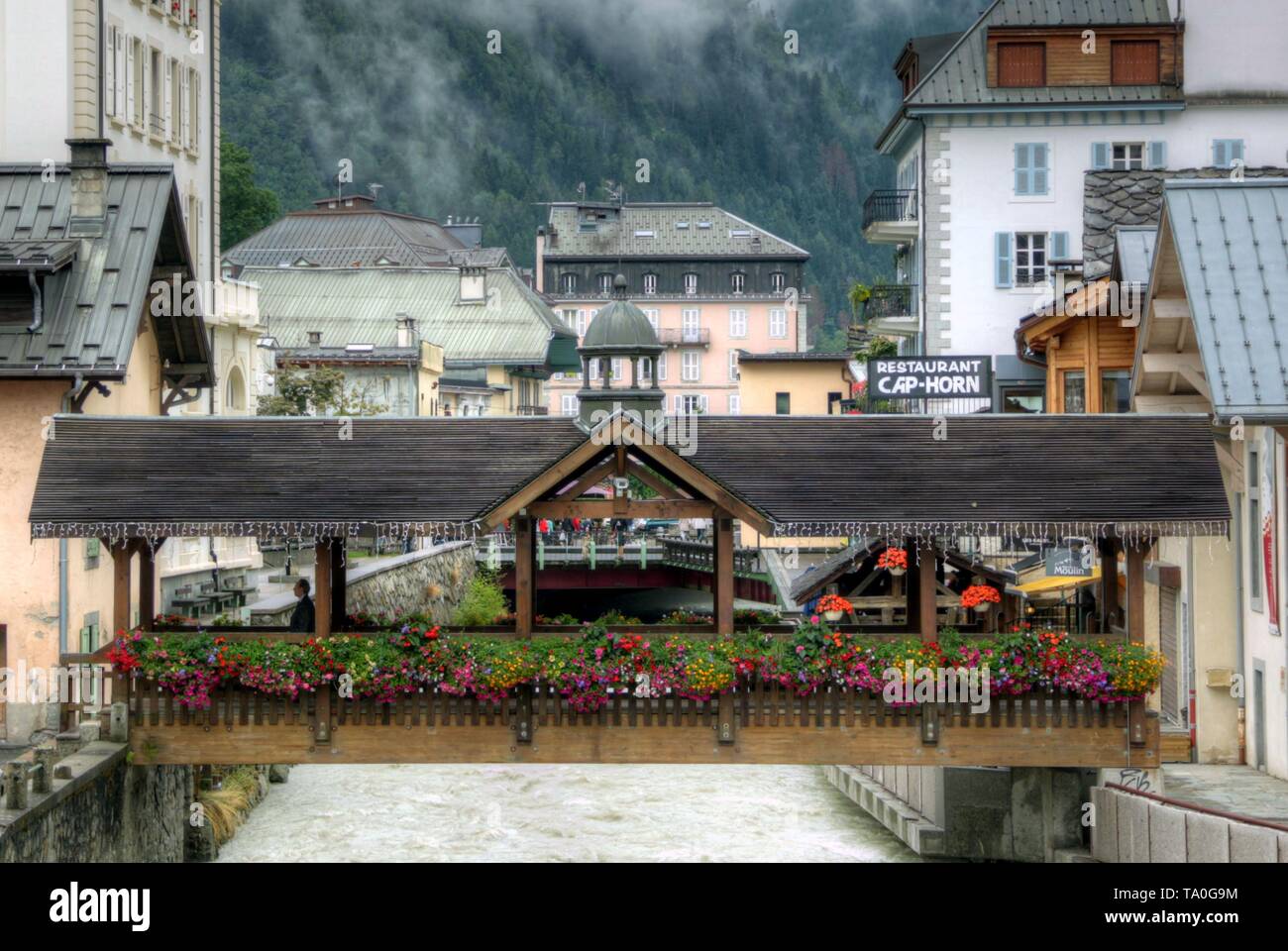 French rural landscape in mountain area with dramatic skies Stock Photo ...