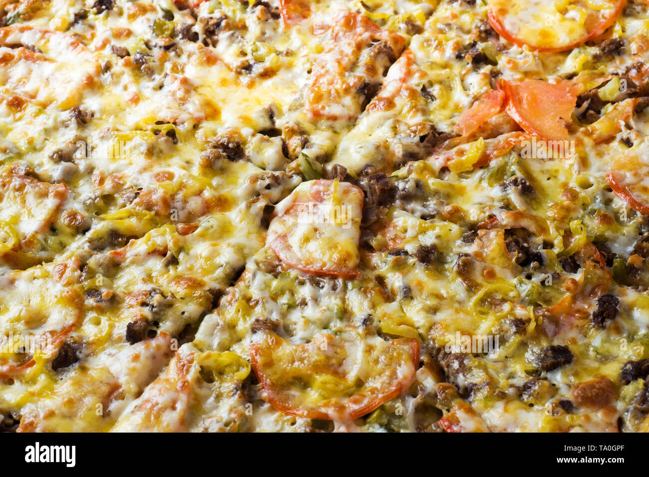Surface texture pizza close hi-res stock photography and images - Alamy