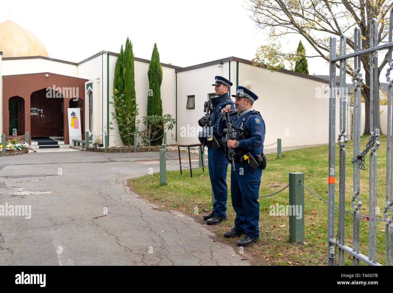 Christchurch New Zealand Mosque Masjid Al Noor With Memorial