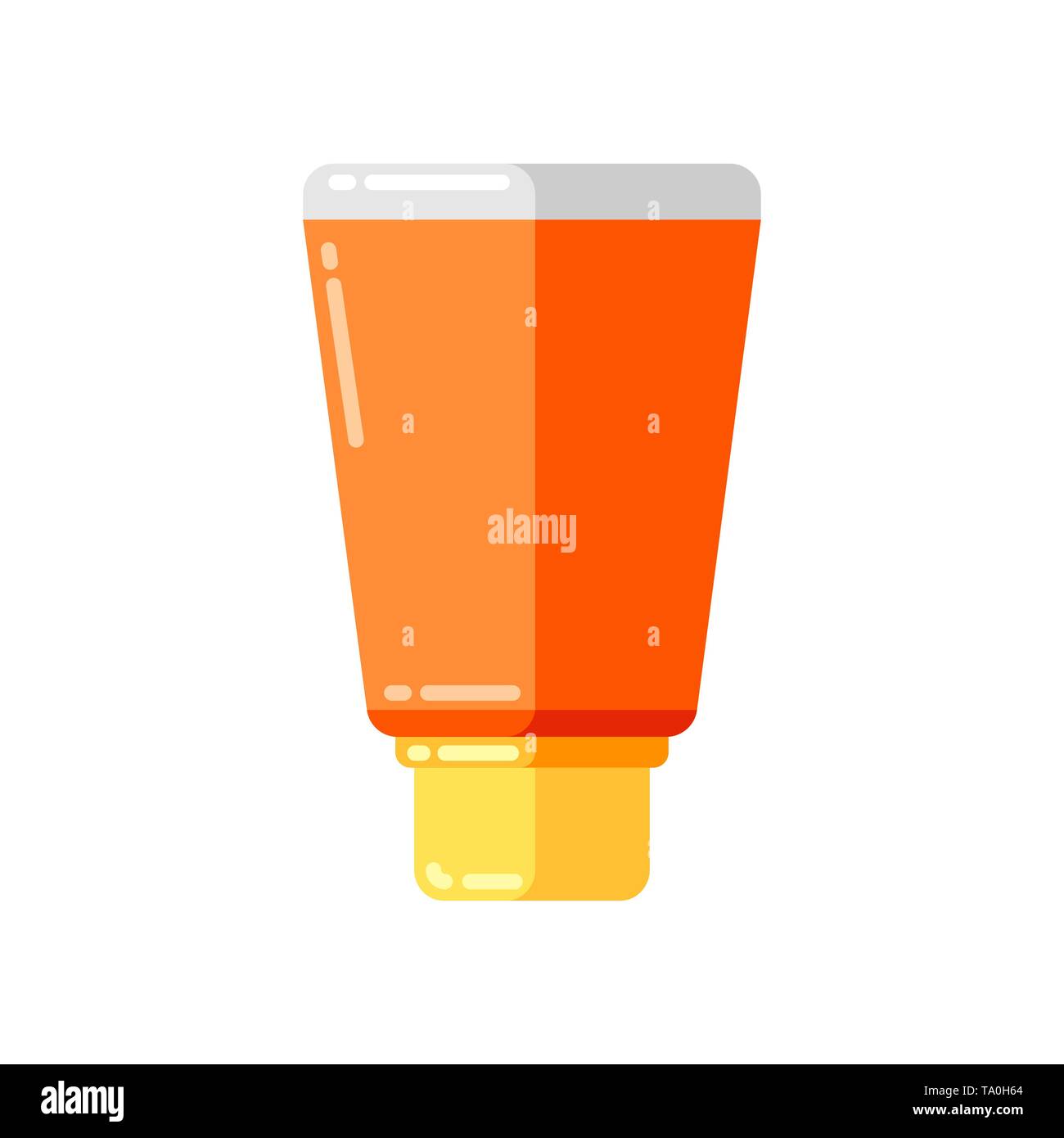 Tube of ointment icon in flat style. Medical illustration isolated on ...