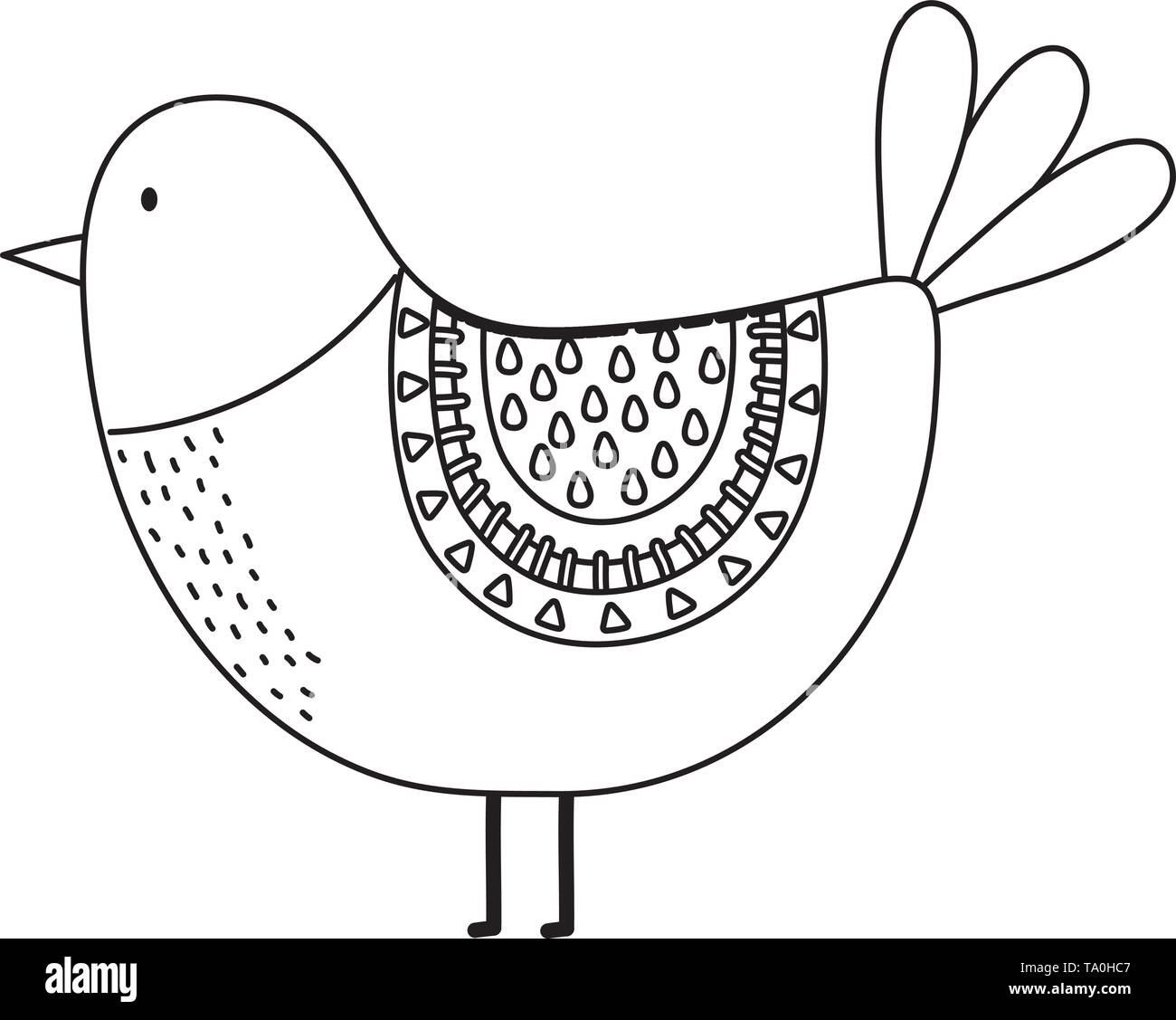 Bird cartoon design, Animal cute zoo life nature and fauna theme Vector ...