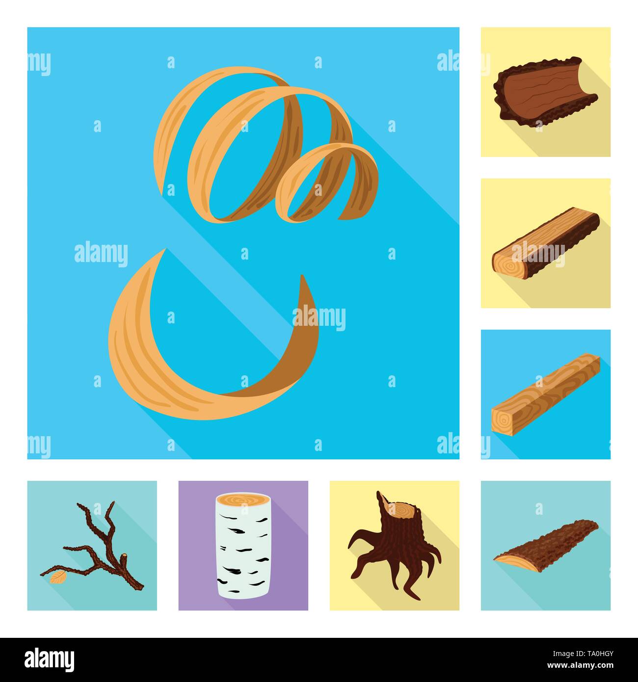 Stump sawdust Stock Vector Images - Alamy