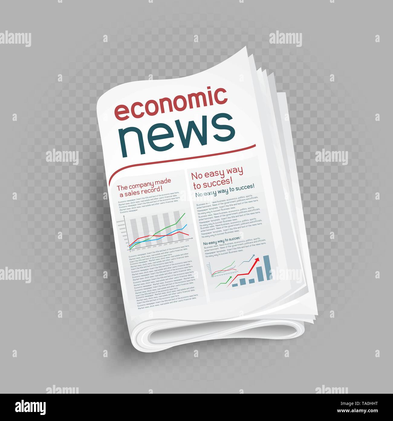 Economic newspaper newspaper Stock Vector Images - Alamy