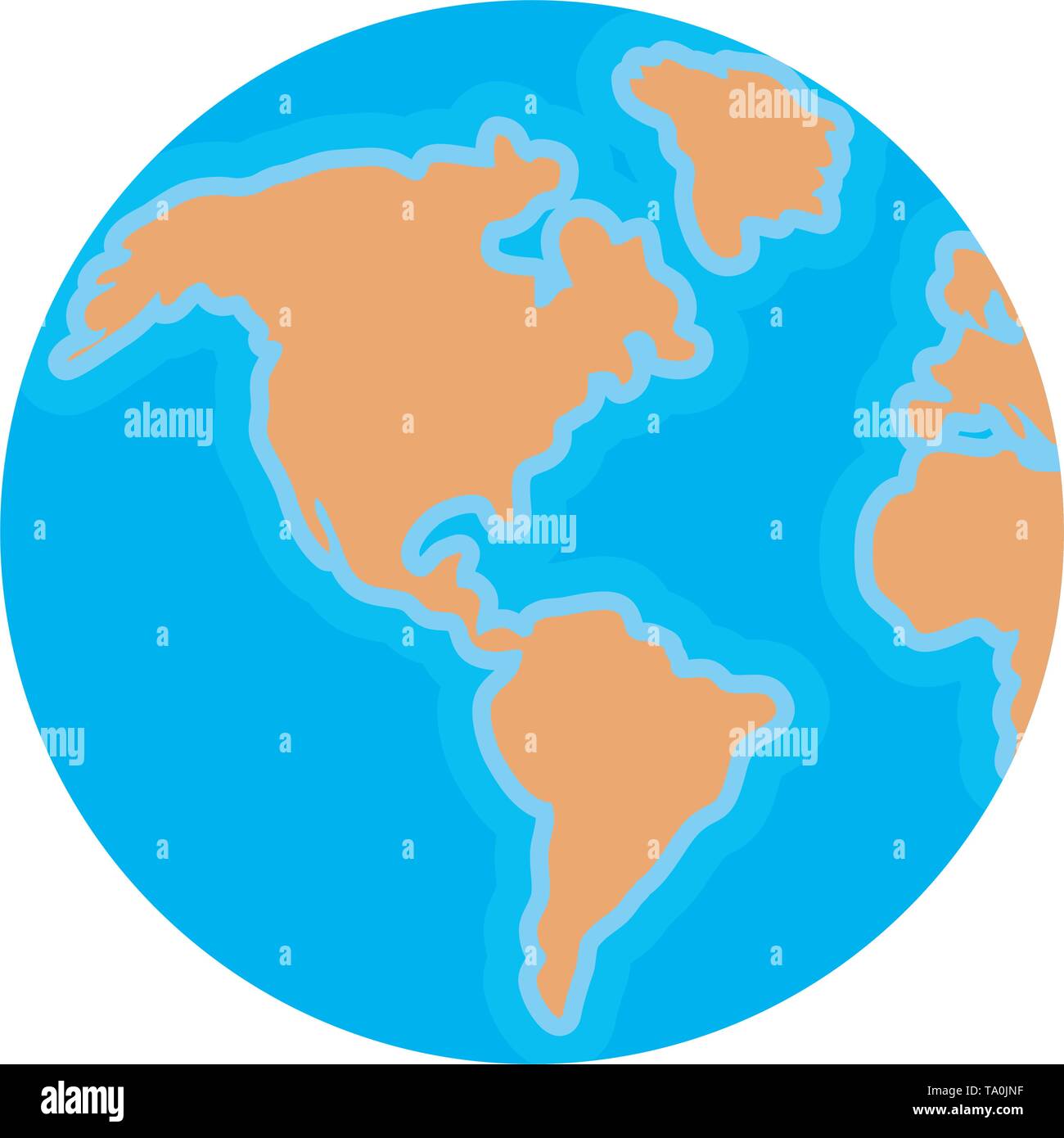 Planet sphere design, Continent earth world globe ocean and universe ...