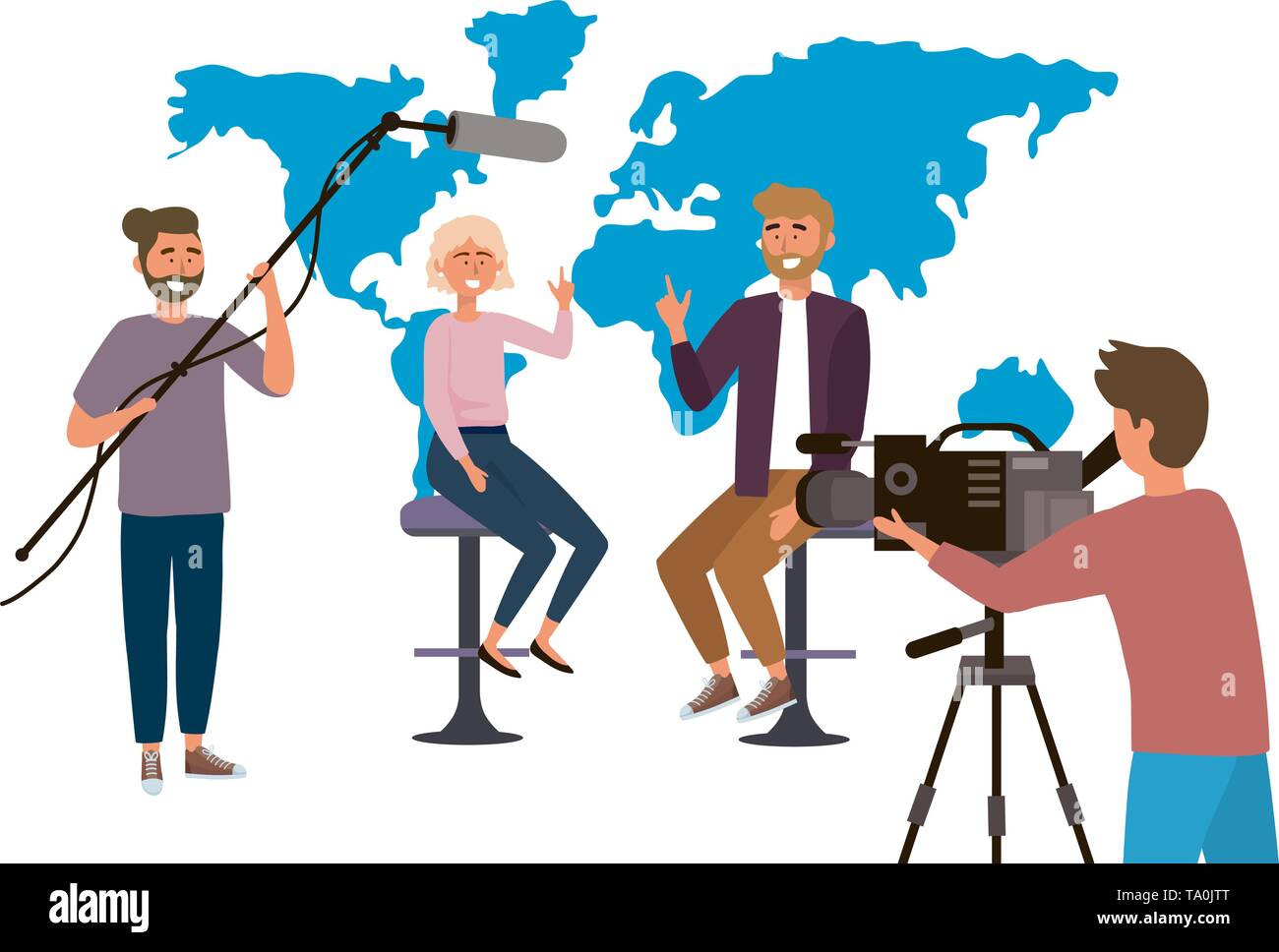 Broadcasting reportage design, News media communication journalism ...