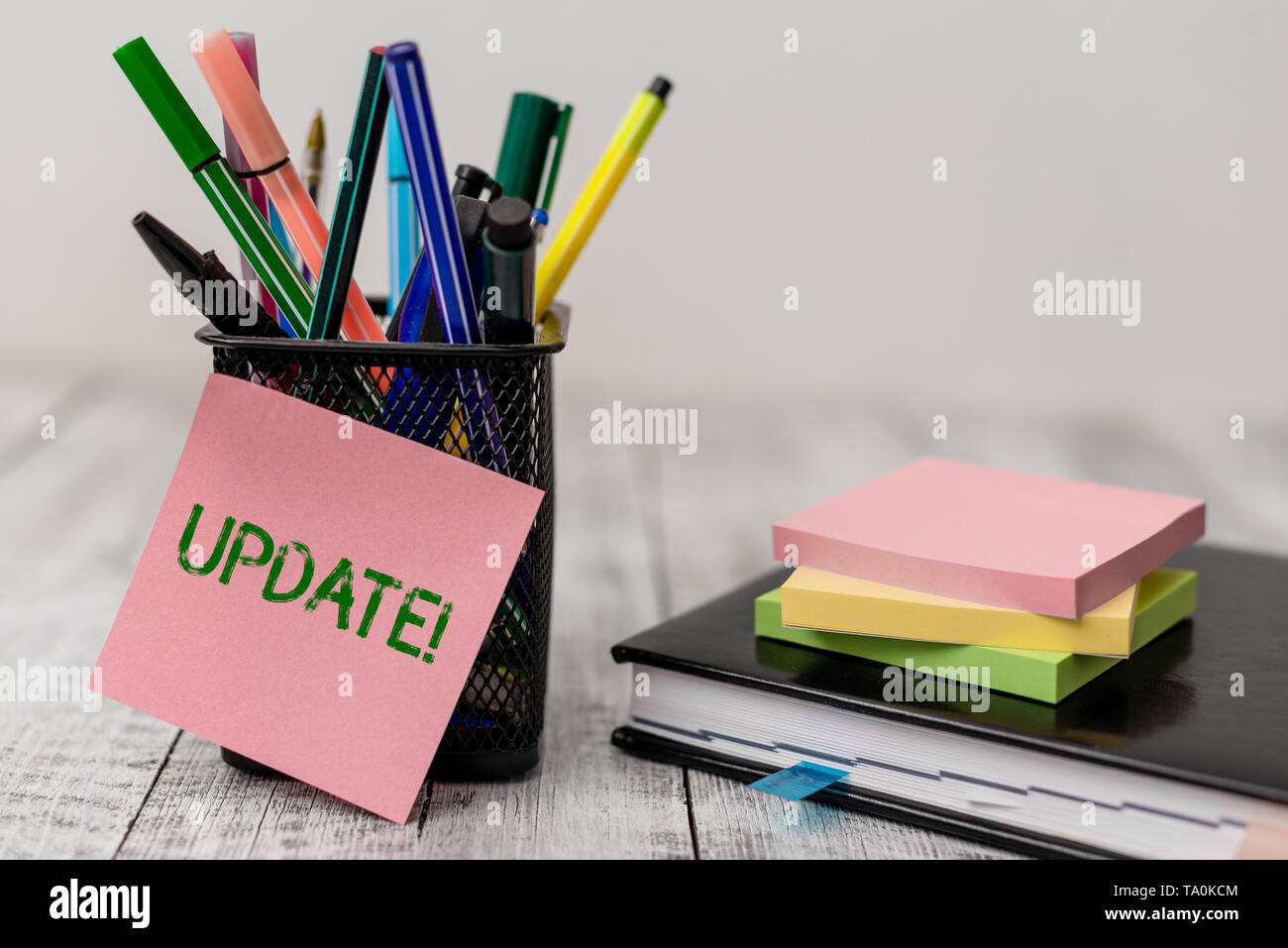 Handwriting Text Update Conceptual Photo Make Something More Modern Or