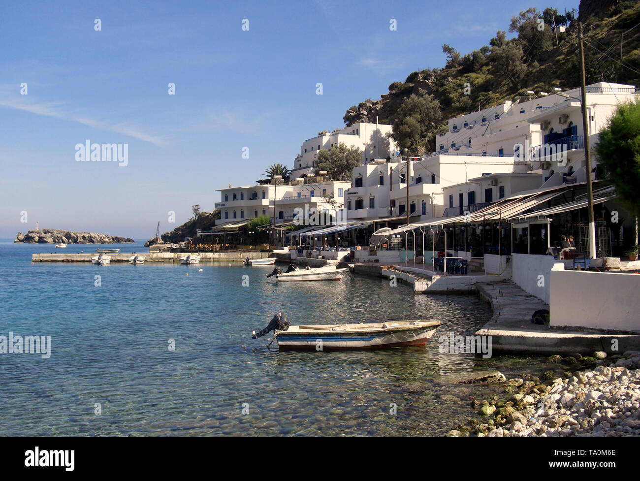 A scene from the island Crete in Greece in summertime Stock Photo - Alamy